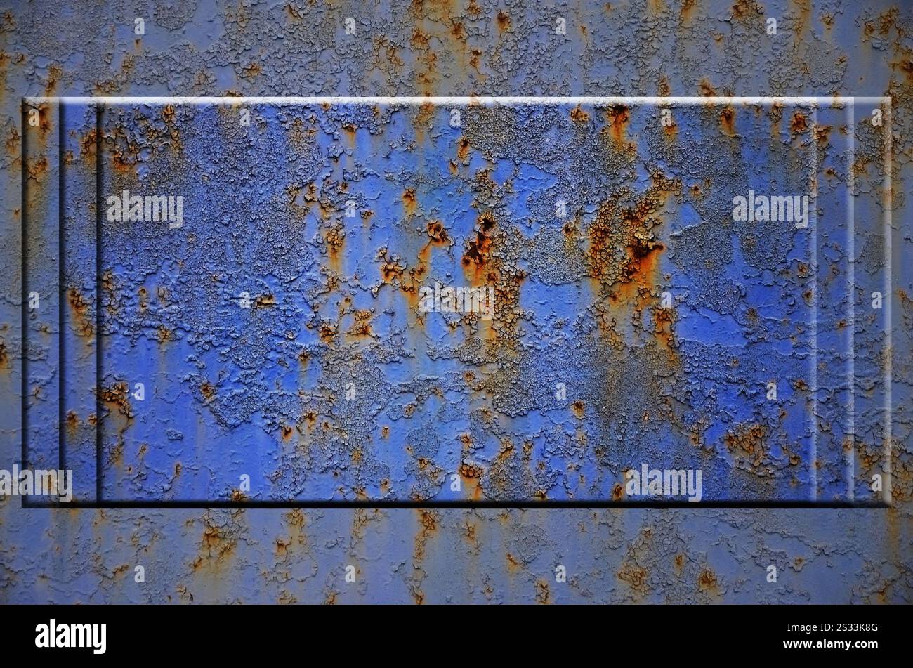 Texture of rough rusted metal surface with bulky gray highlighted ...
