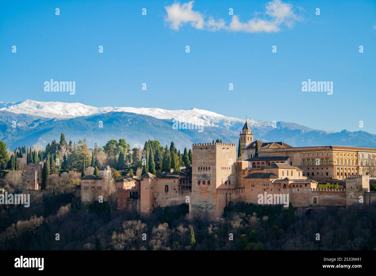 Enjoy breathtaking views of the magnificent Alhambra in Granada, framed ...