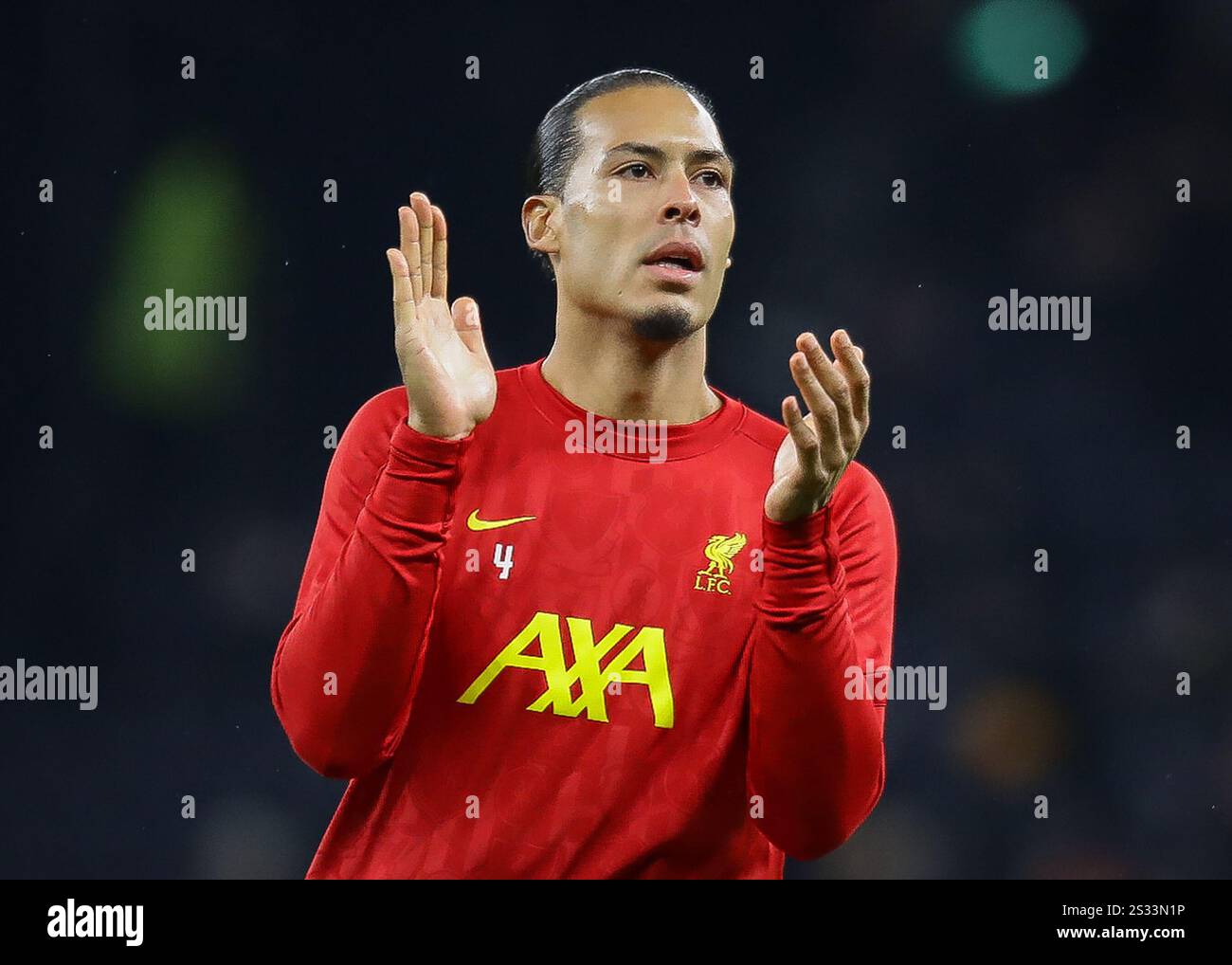 London, UK. 8th Jan, 2025. Liverpool defender Virgil van Dijk (4 ...