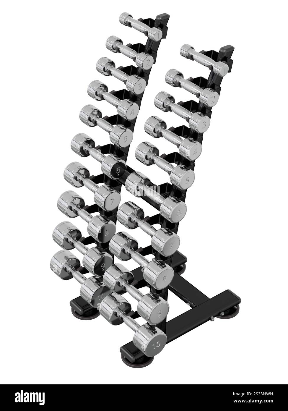 Gym Dumbbell rack, a stand for weightlifting gym equipment with ...