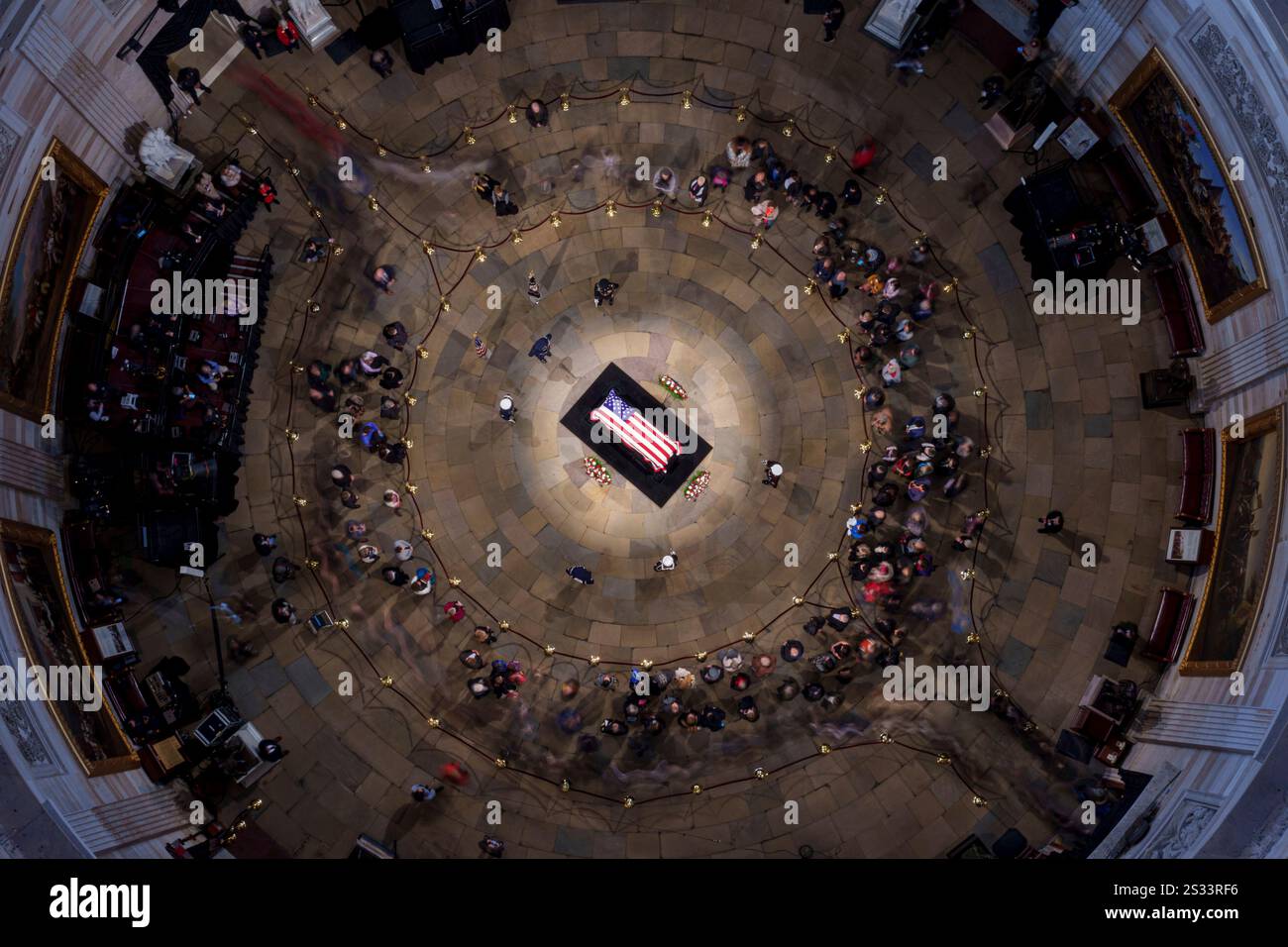 The flag-draped casket of former President Jimmy Carter lies in state ...