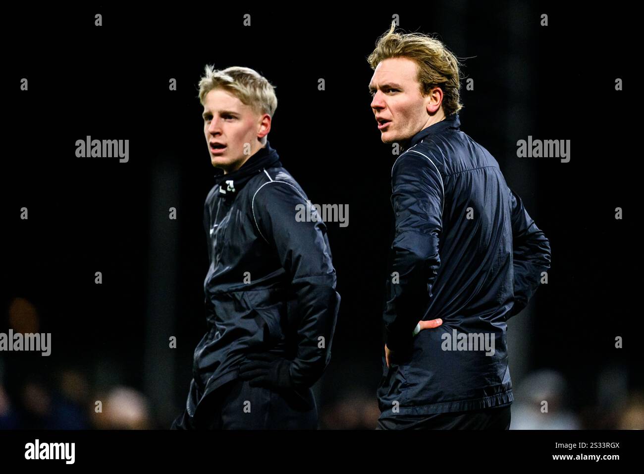 Landskrona, Sverige. 08th Jan, 2025. 250108 Emil Lindman och Melker ...