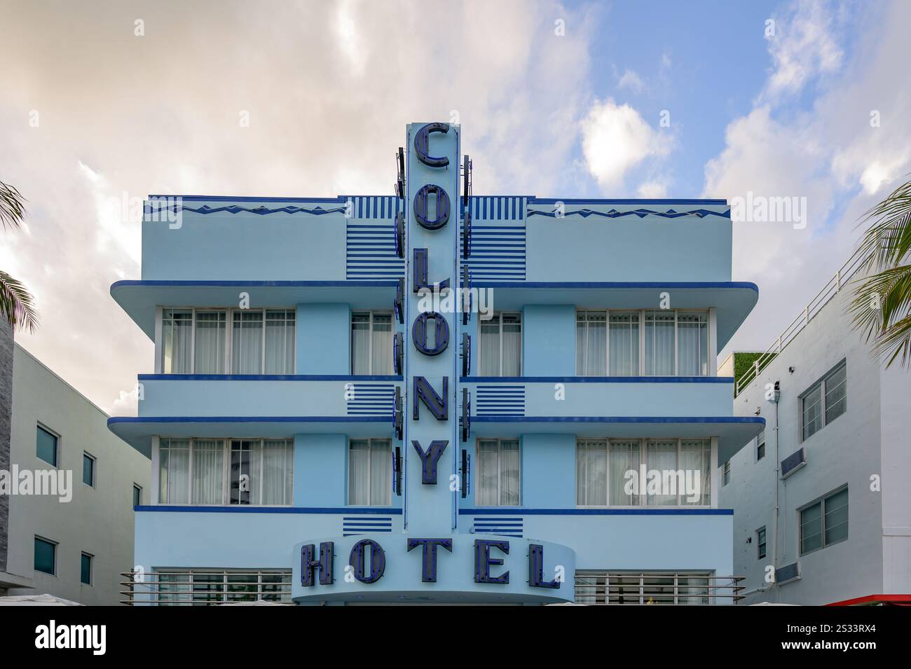 Art Deco example in Miami, Florida Stock Photo - Alamy