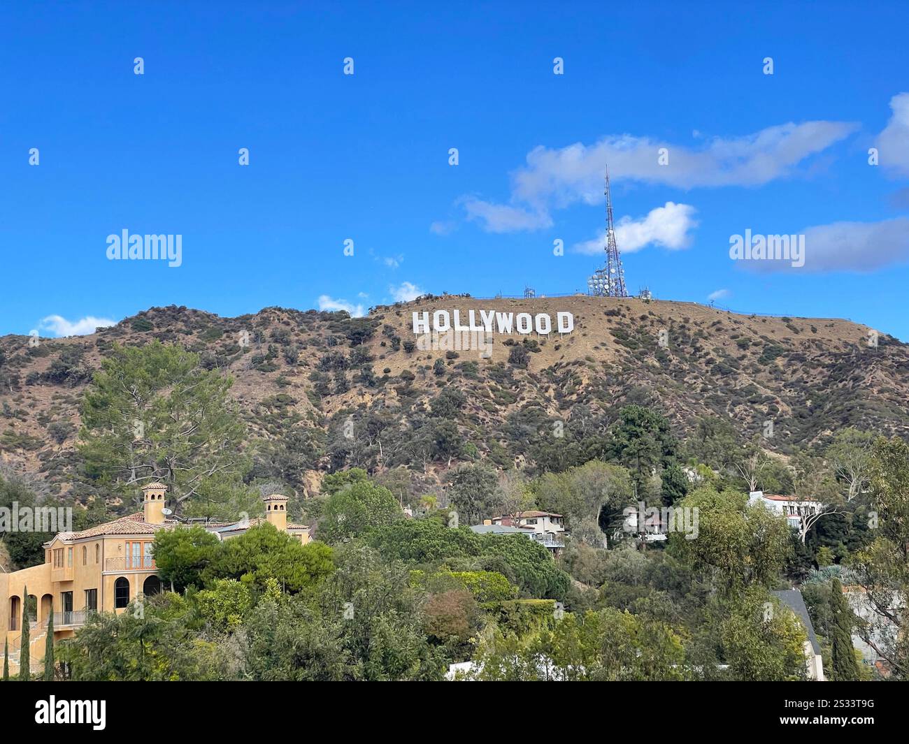 Hollywood, Hollywood Sign, Hollywood Hills, sign, hills, homes, mansions, Los Angeles ...
