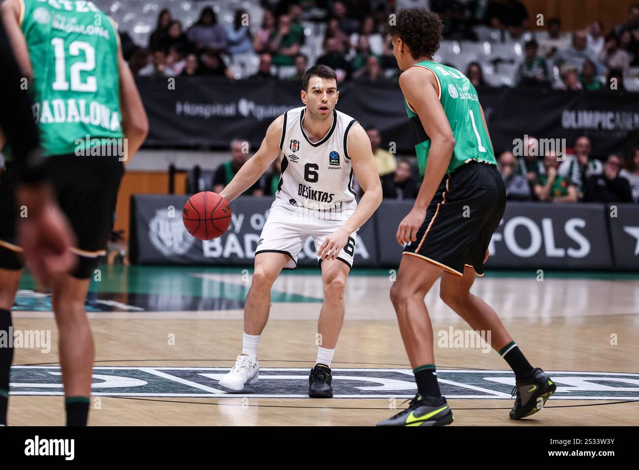 Berk Ugurlu of Besiktas Fibabanka in action during the BKT EuroCup ...