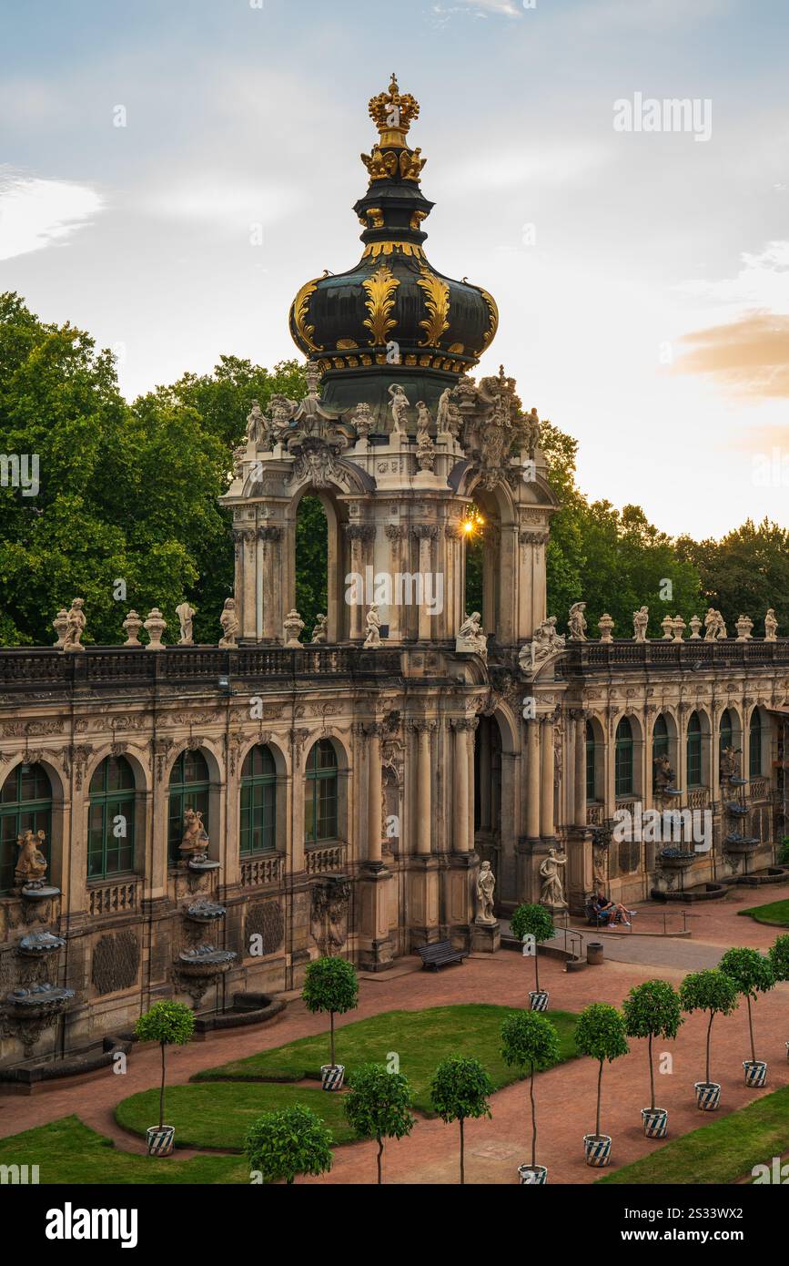 Dresden. Germany. 30.07.2020. Dresden Zwinger. Historical architecture ...