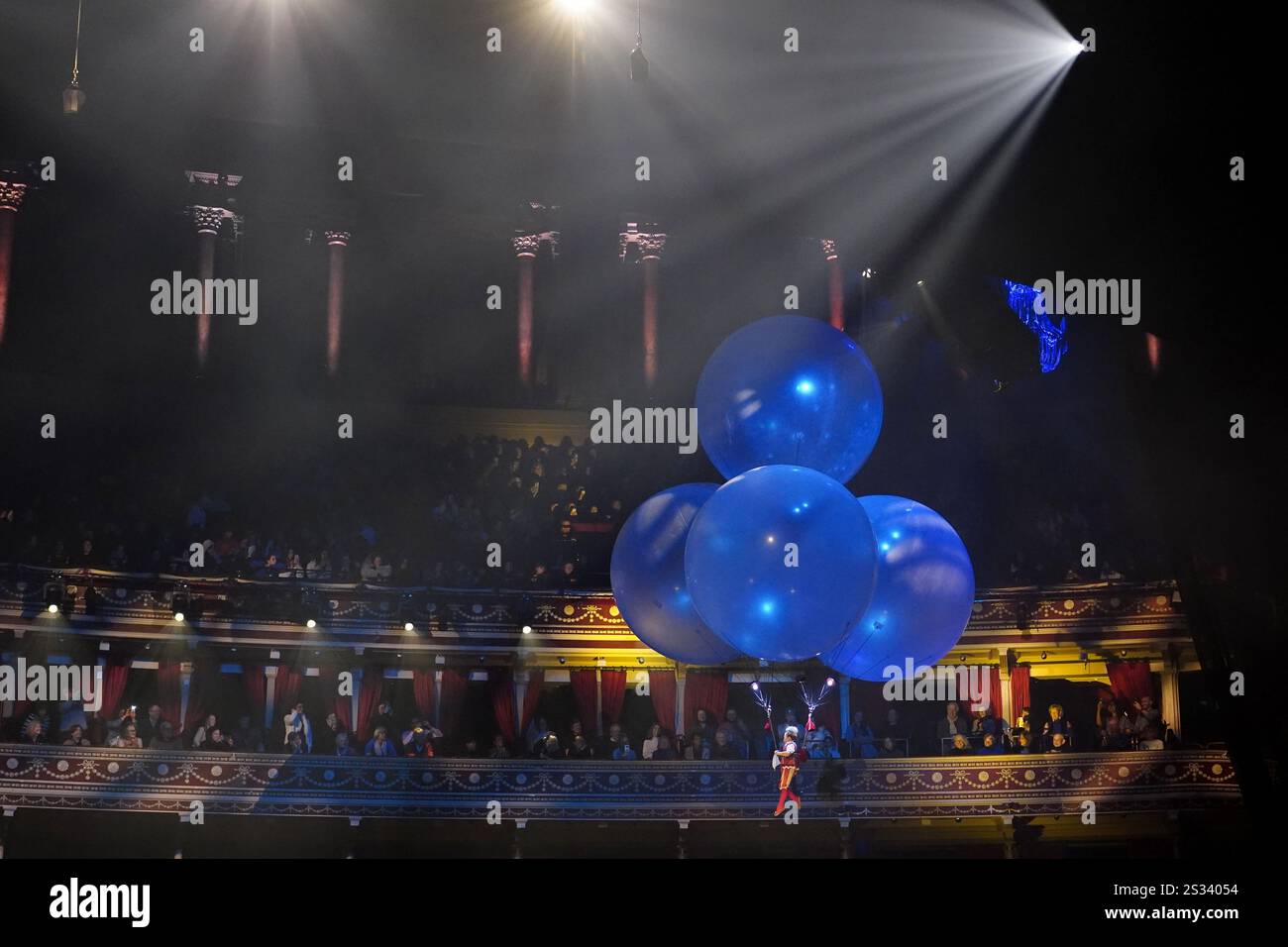 A performer during a dress rehearsal for the Cirque du Soleil ...