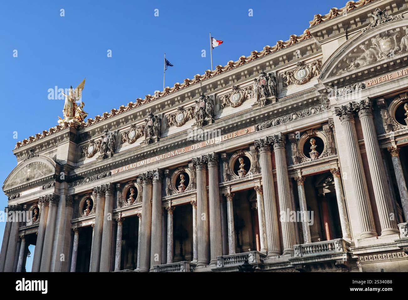 Facade of the famous Opera Garnier in central Paris Stock Photo - Alamy
