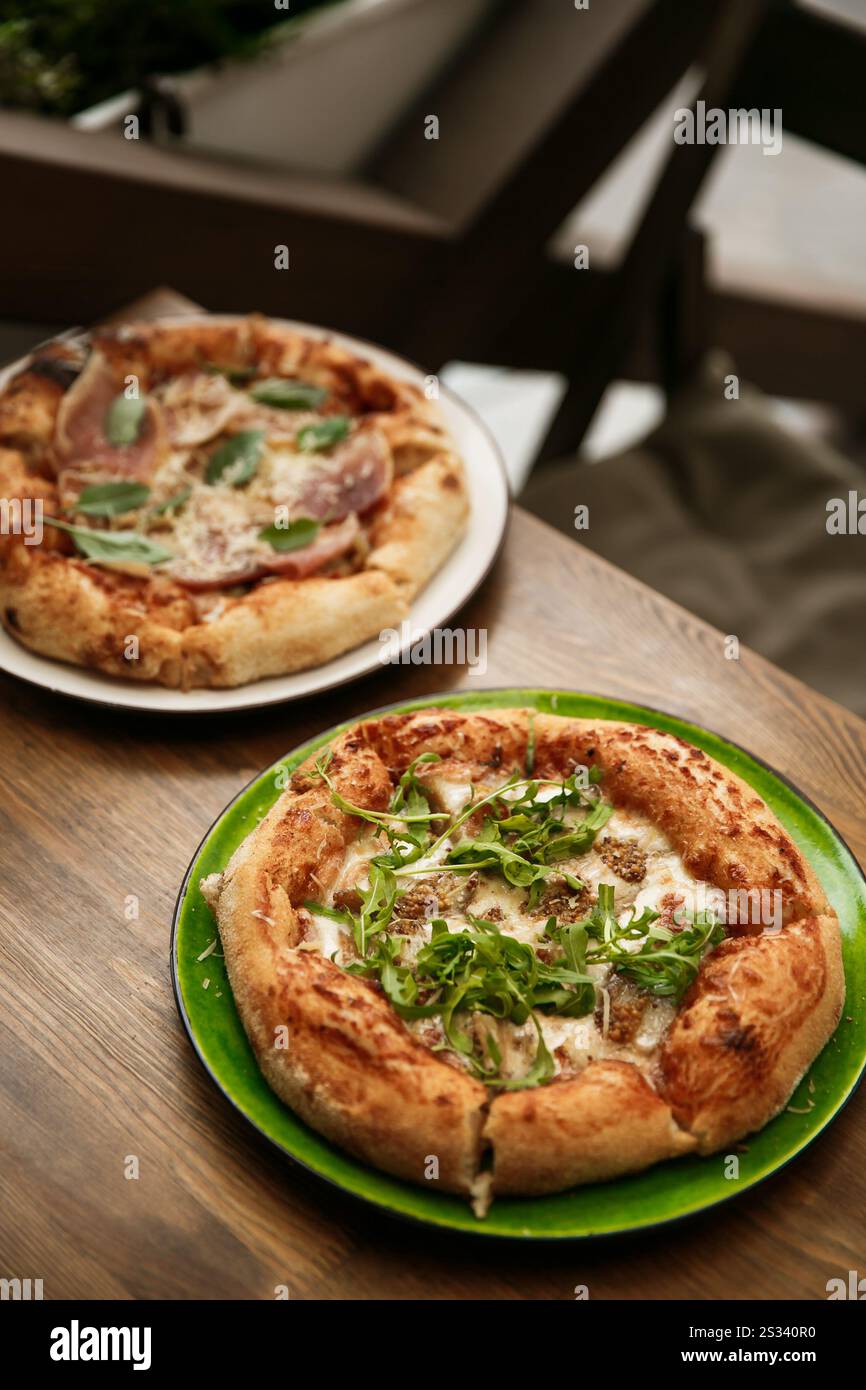 Delicious assortment of pizzas with various toppings, perfect for ...