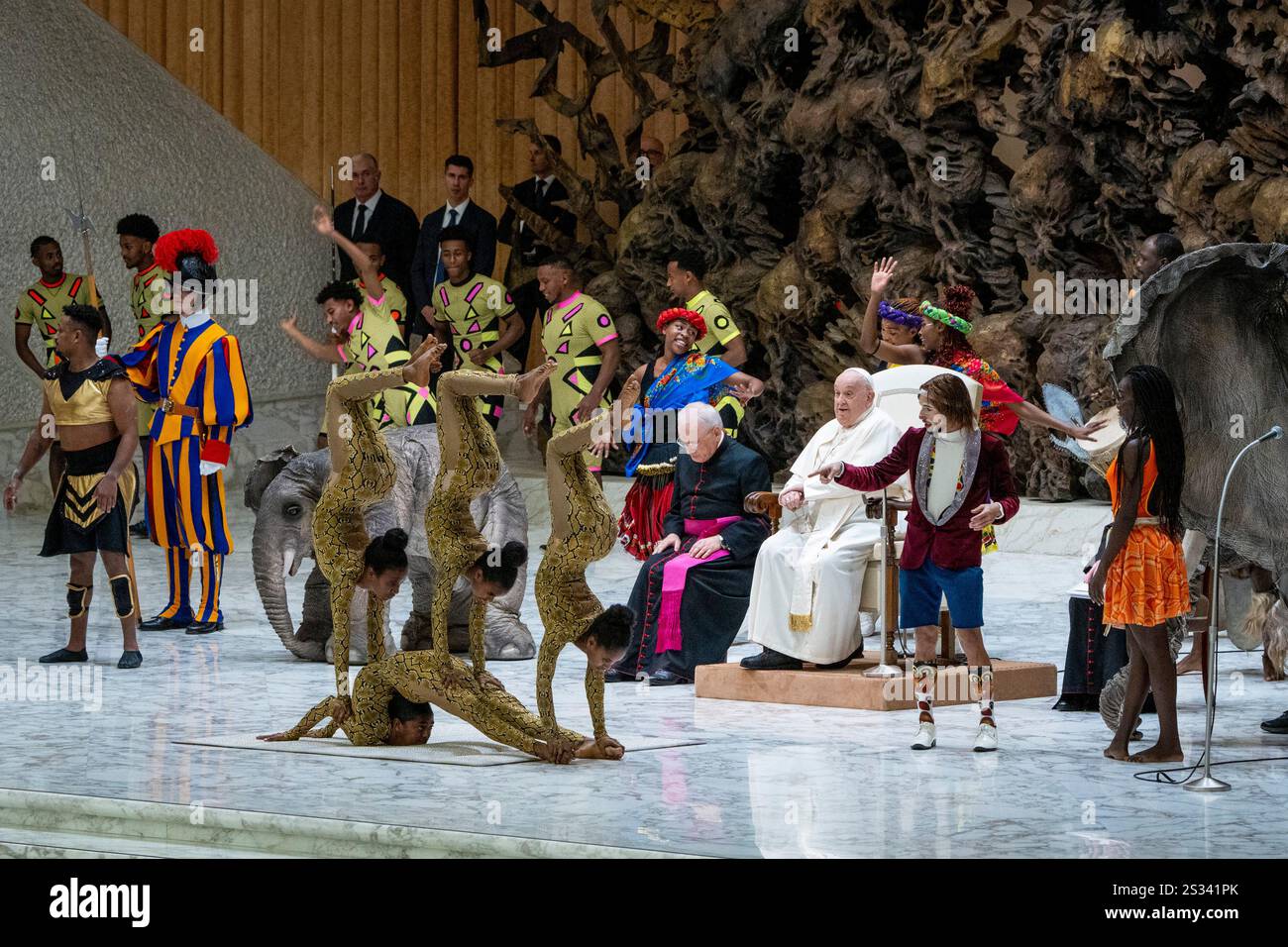 The artists of the African circus ''CircAfrica,'' which features two ...
