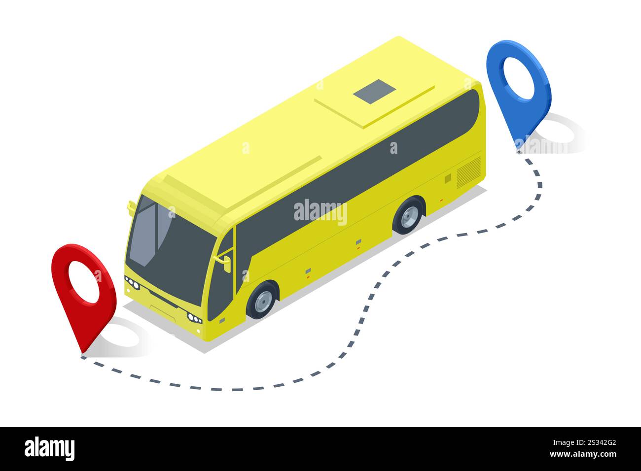 Bus boarding location Cut Out Stock Images & Pictures - Alamy