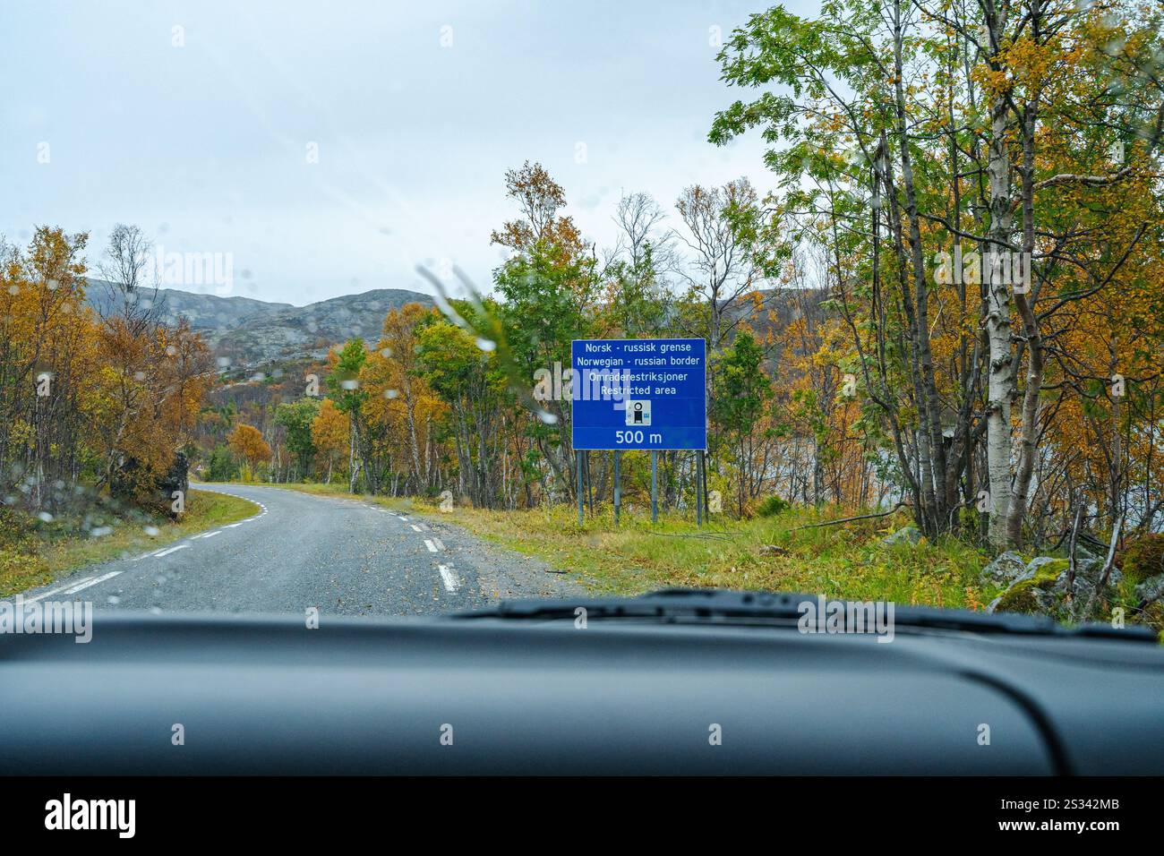 Norway, Finnmark, Grense Jakobselv, Russian border Stock Photo - Alamy
