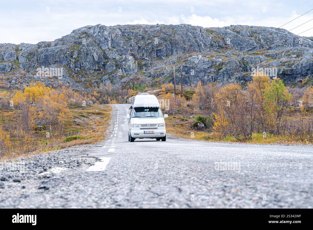 Norway, Finnmark, Grense Jakobselv, Russian border Stock Photo - Alamy