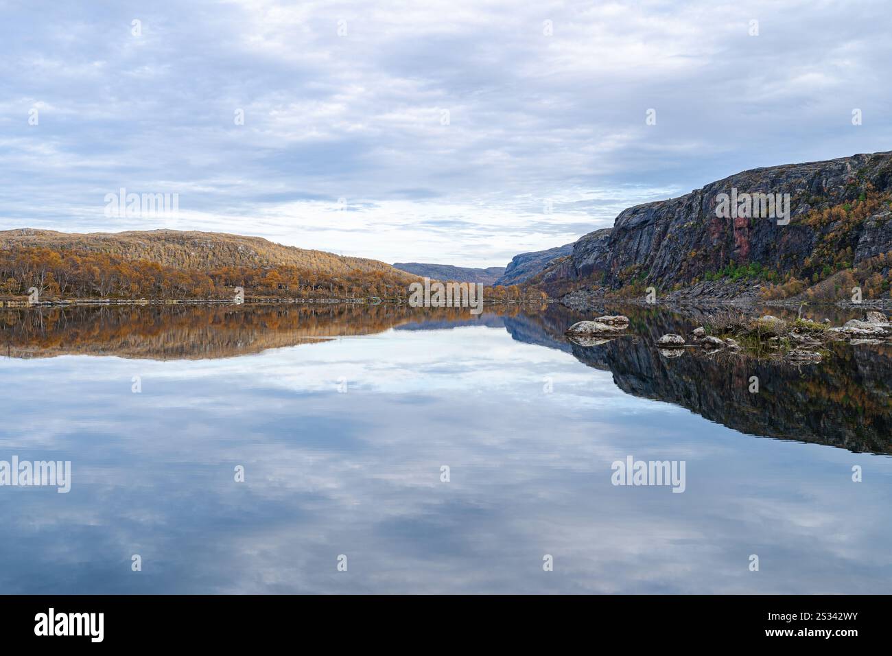 Norway, Finnmark, Grense Jakobselv, Russian border Stock Photo - Alamy