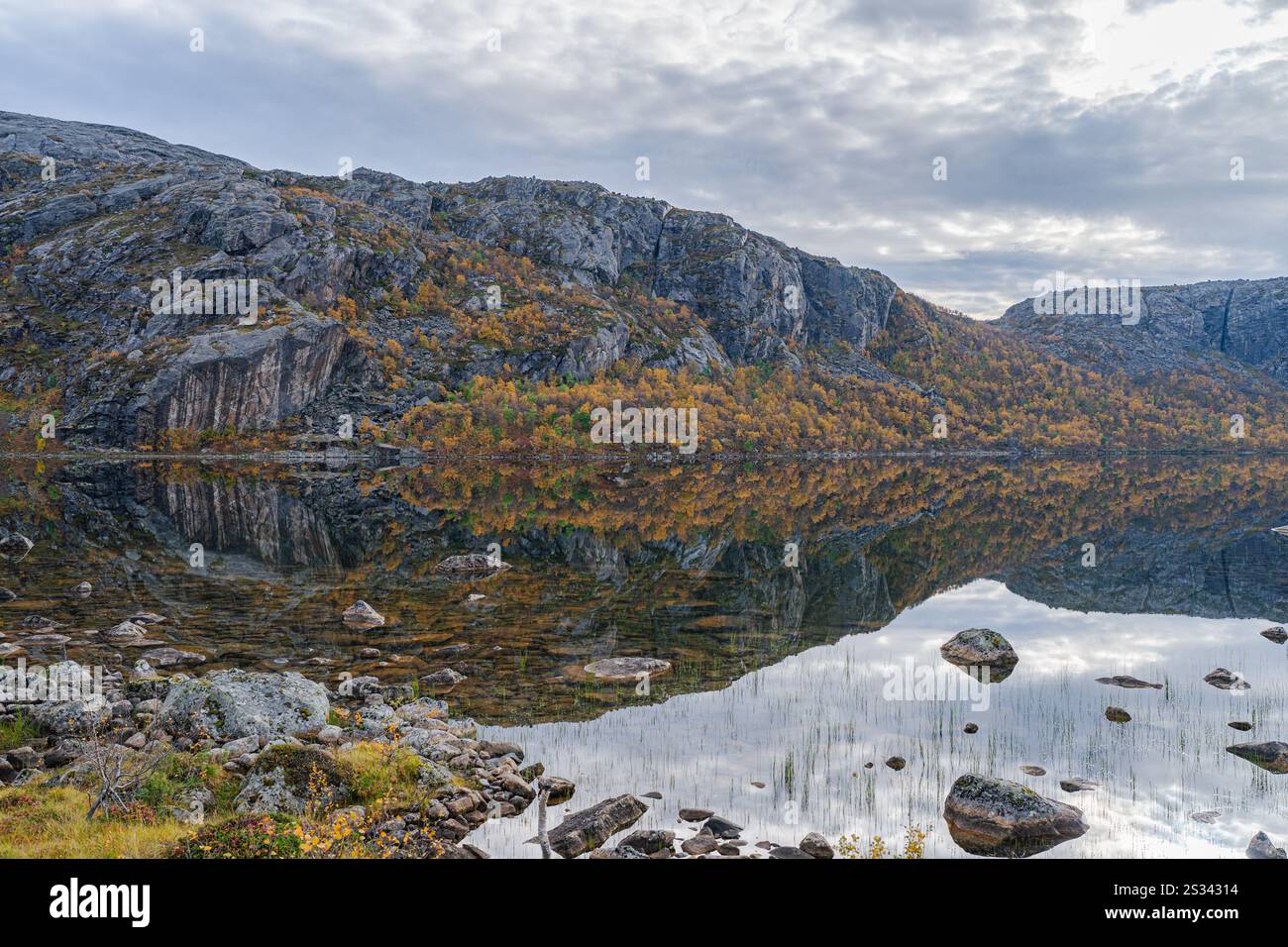 Norway, Finnmark, Grense Jakobselv, Russian border Stock Photo - Alamy
