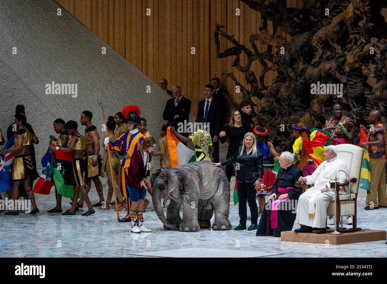 The artists of the African circus ''CircAfrica,'' which features two ...