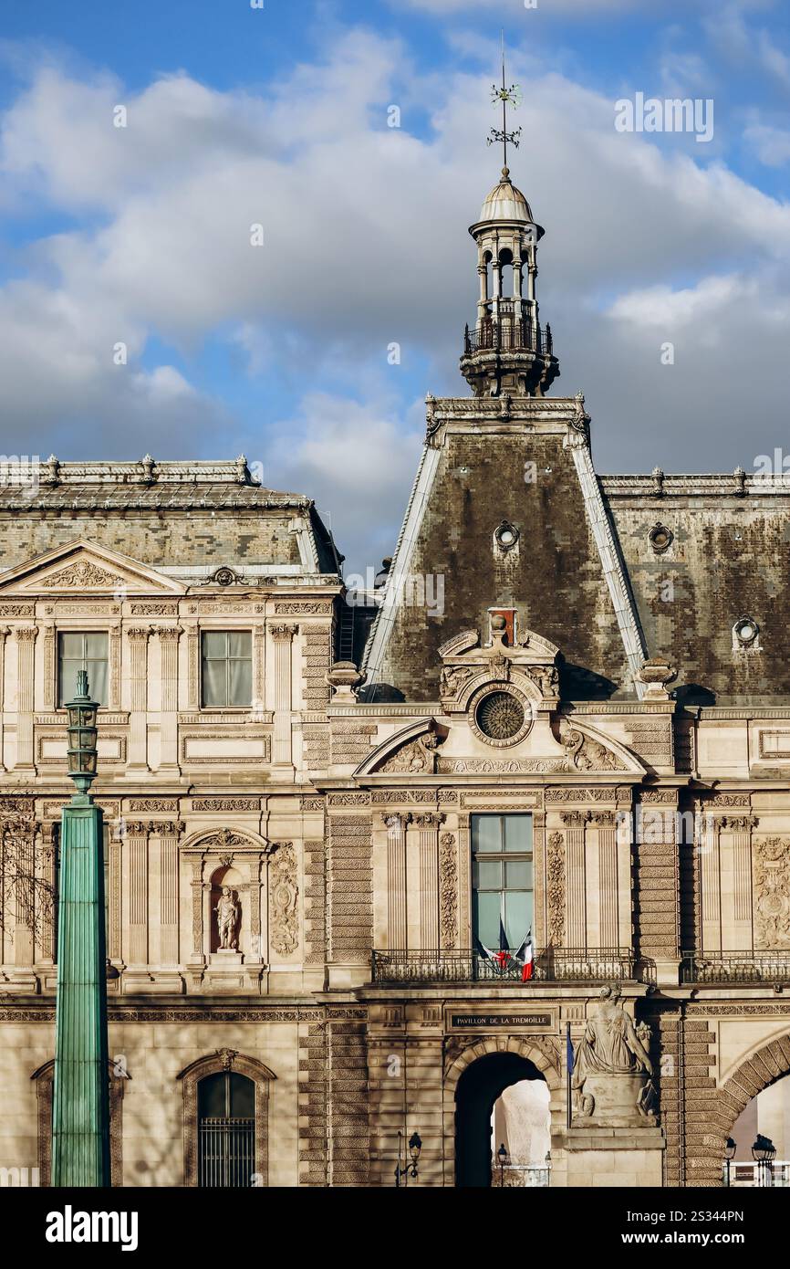 Close-up of the Louvre facade in Paris Stock Photo - Alamy