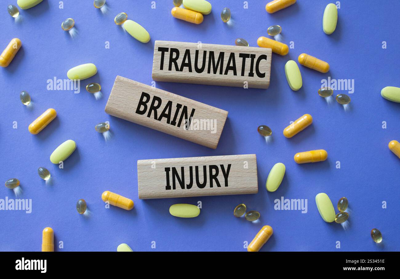 Traumatic Brain Injury symbol. Concept words Traumatic Brain Injury on ...
