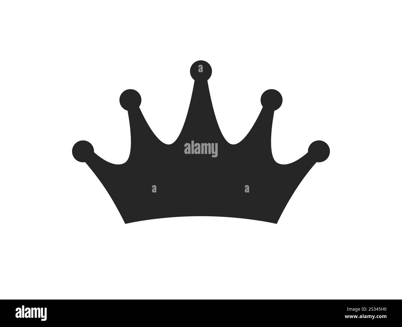 King or queen crown silhouette. Crown icon Stock Vector Image & Art - Alamy