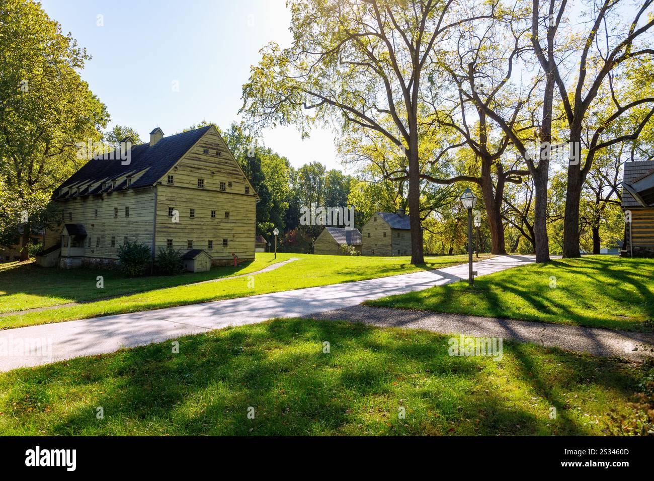 Ephrata Cloister with Saron (Sister's House) and Conrad Beissel's House ...