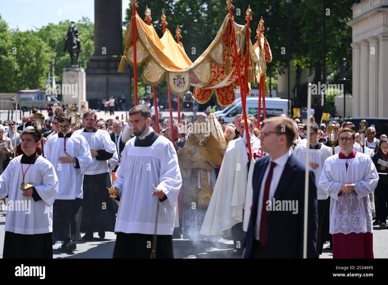 Annual Corpus Christi Procession in London Stock Photo - Alamy