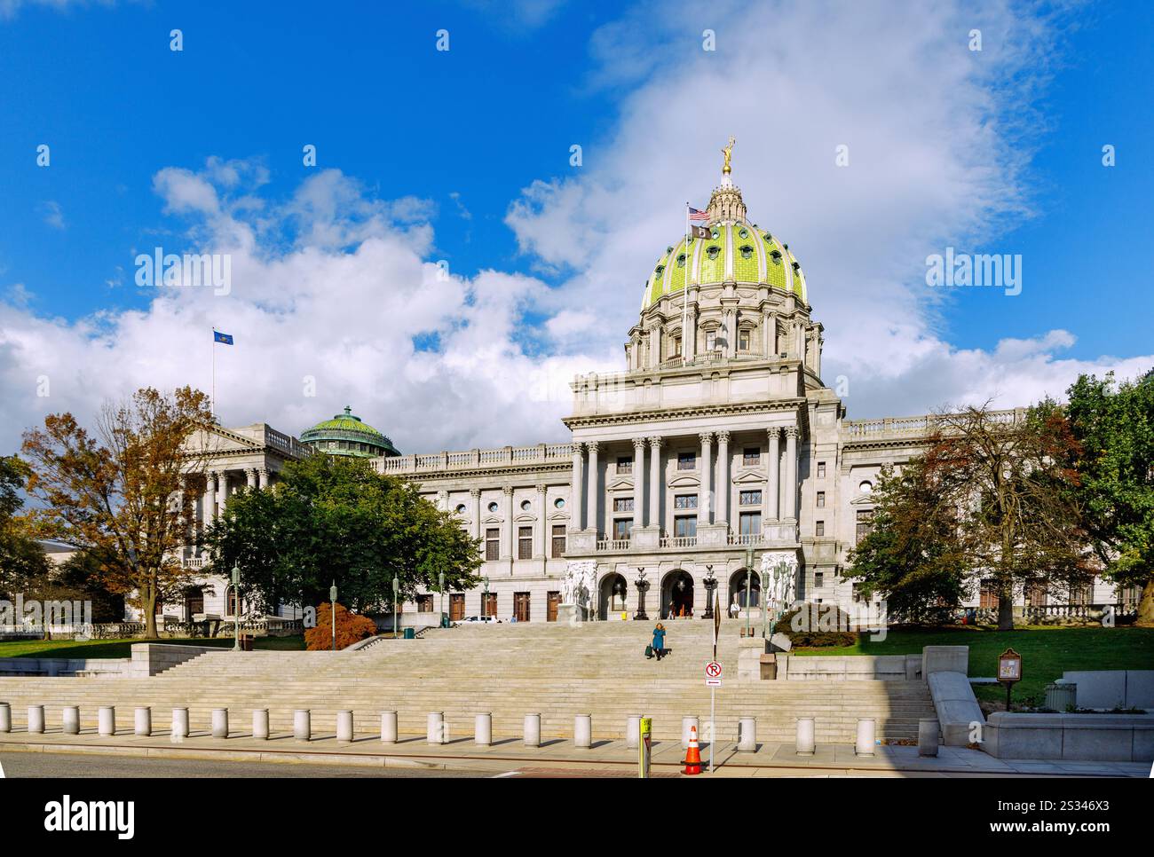 Pennsylvania State Capitol in the Capitol District in Harrisburg, Dauphin County, Pennsylvania ...