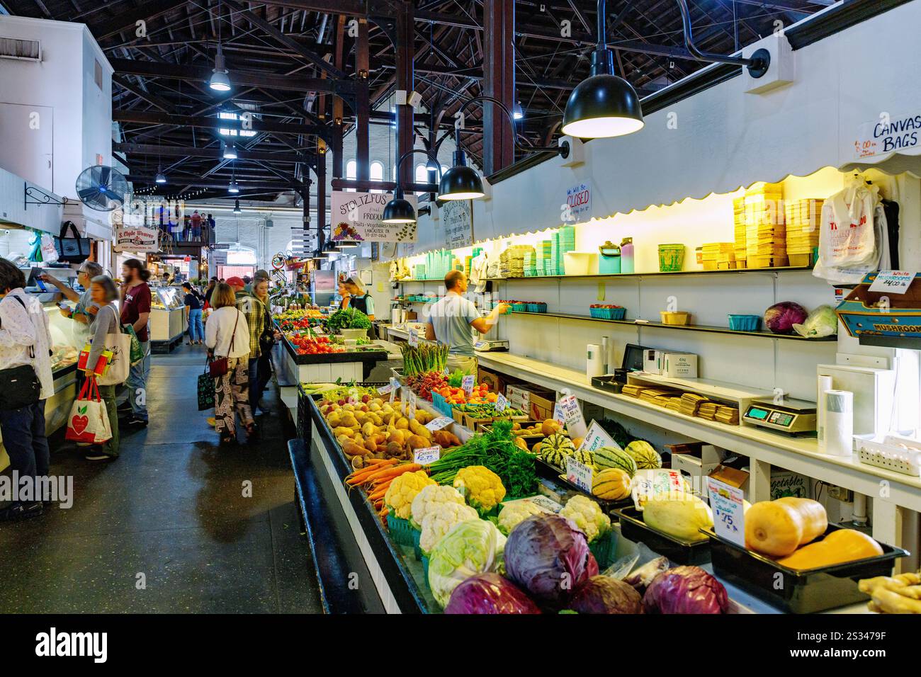 Central Market with regional Amish products in Historic Downtown in ...