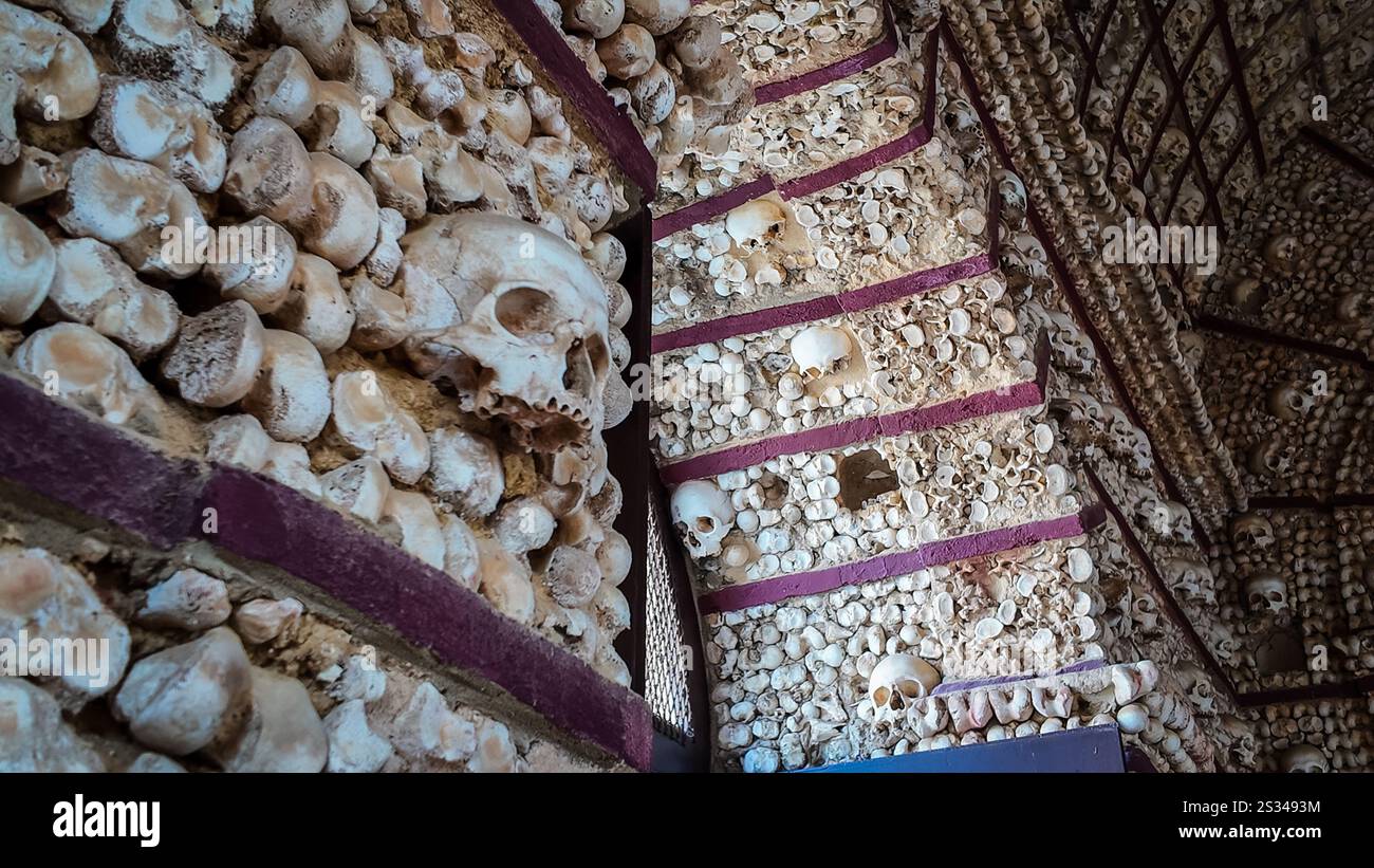Bone Chapel (Capela dos Ossos de Faro) is a macabre chapel made of ...