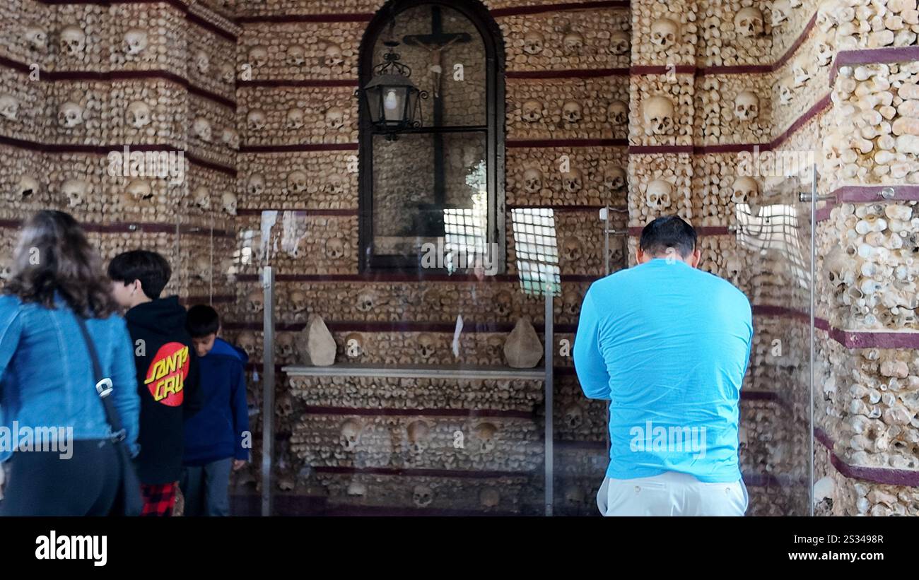Bone Chapel (Capela dos Ossos de Faro) is a macabre chapel made of ...
