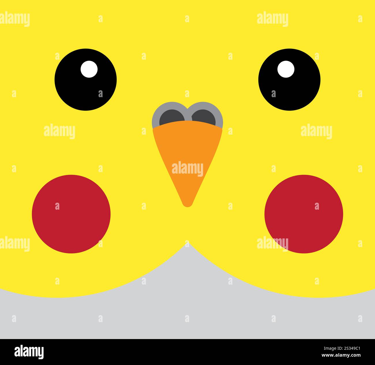 Vector flat cartoon cockatiel parrot face Stock Vector Image & Art - Alamy