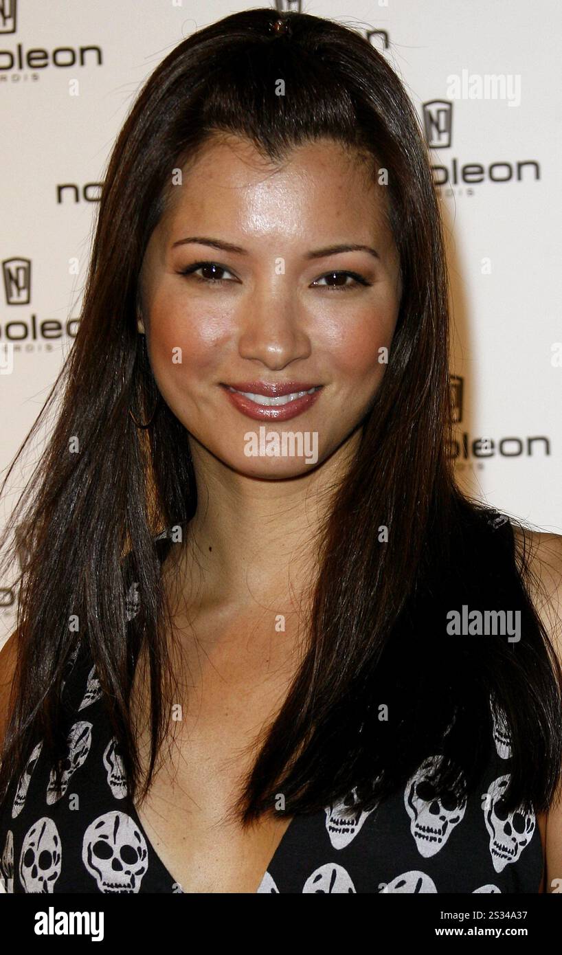Kelly Hu at the Napoleon Perdis Hollywood Store Unveiling held at the ...