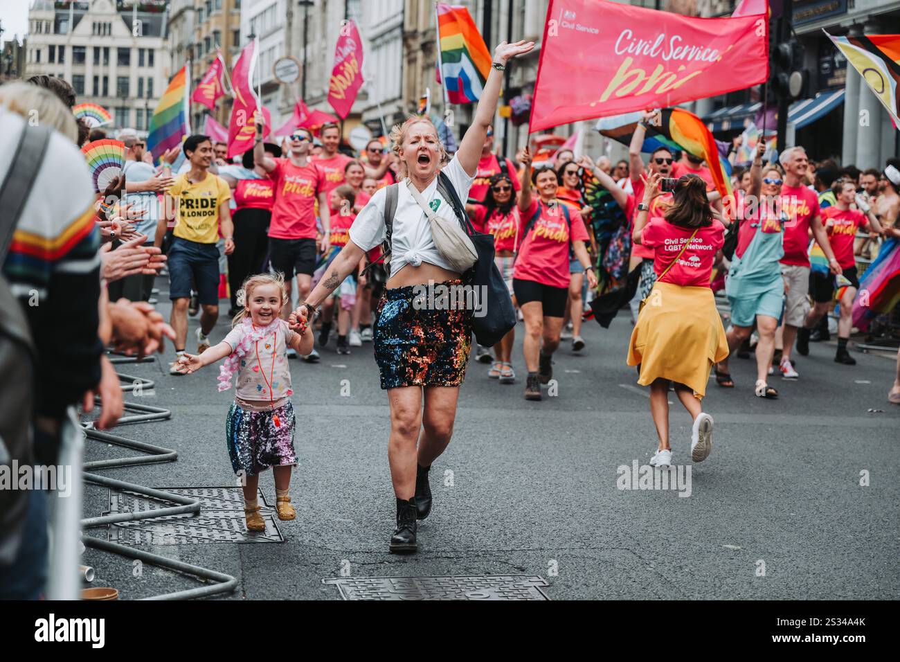 Vibrant parade showcasing joyful people celebrating diversity and ...