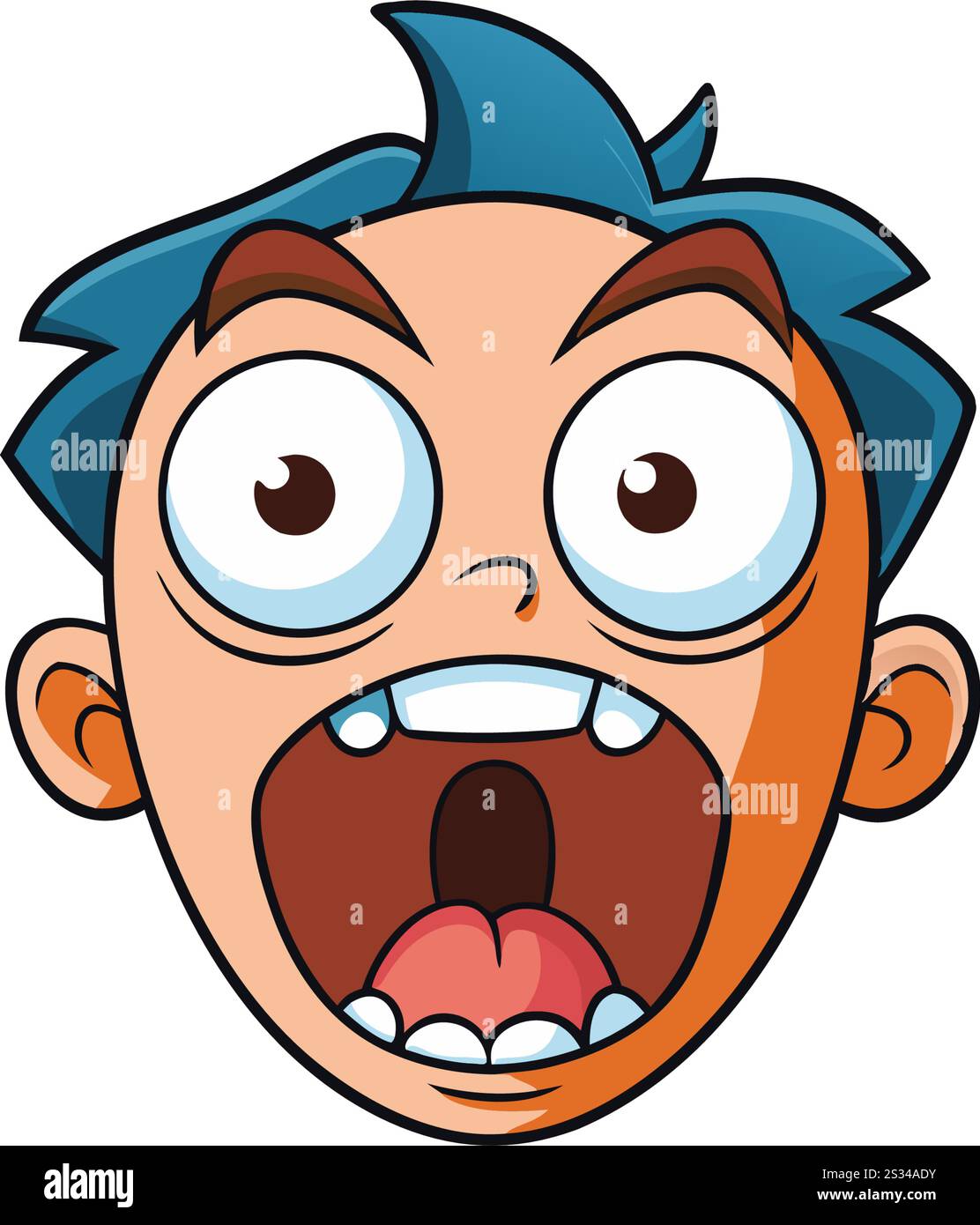 Astonished reaction vector vectors hi-res stock photography and images ...