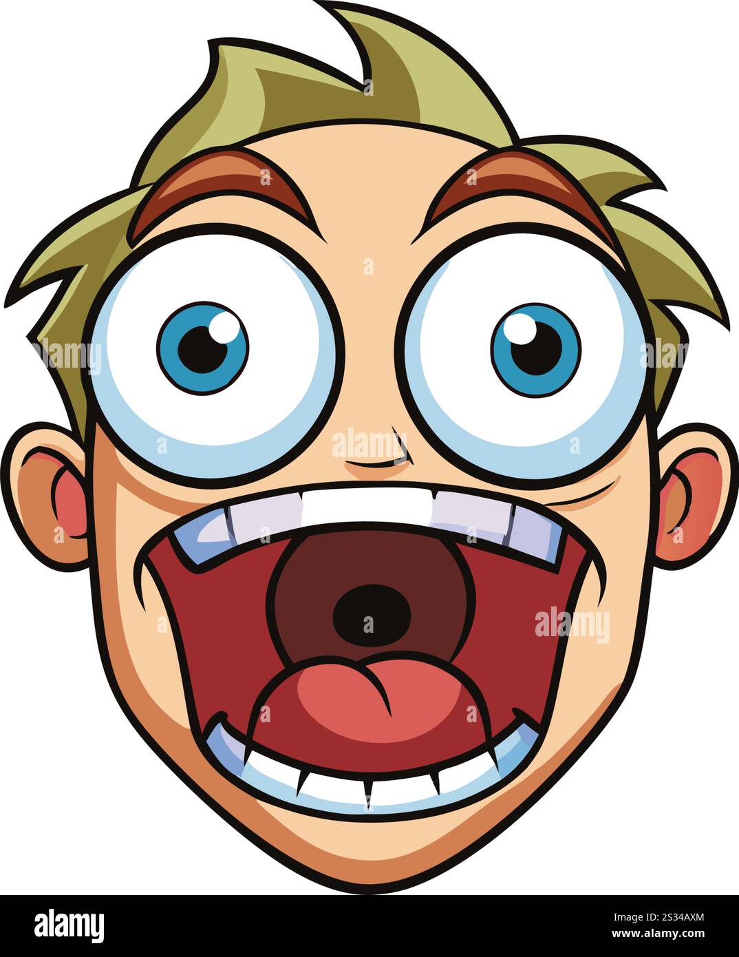 Astonished reaction vector vectors hi-res stock photography and images ...