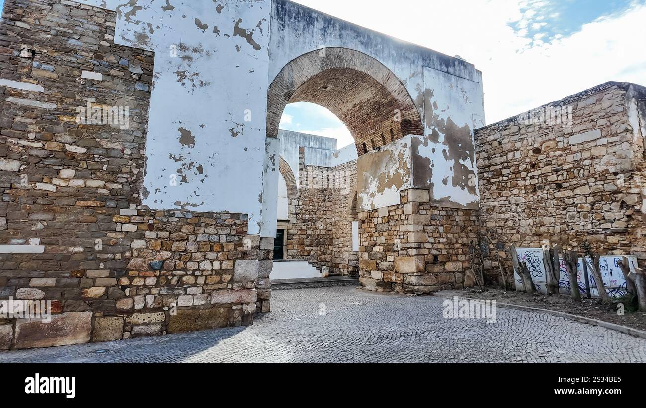 Arco do Repouso, a historic archway located in Faro, Portugal, is part ...