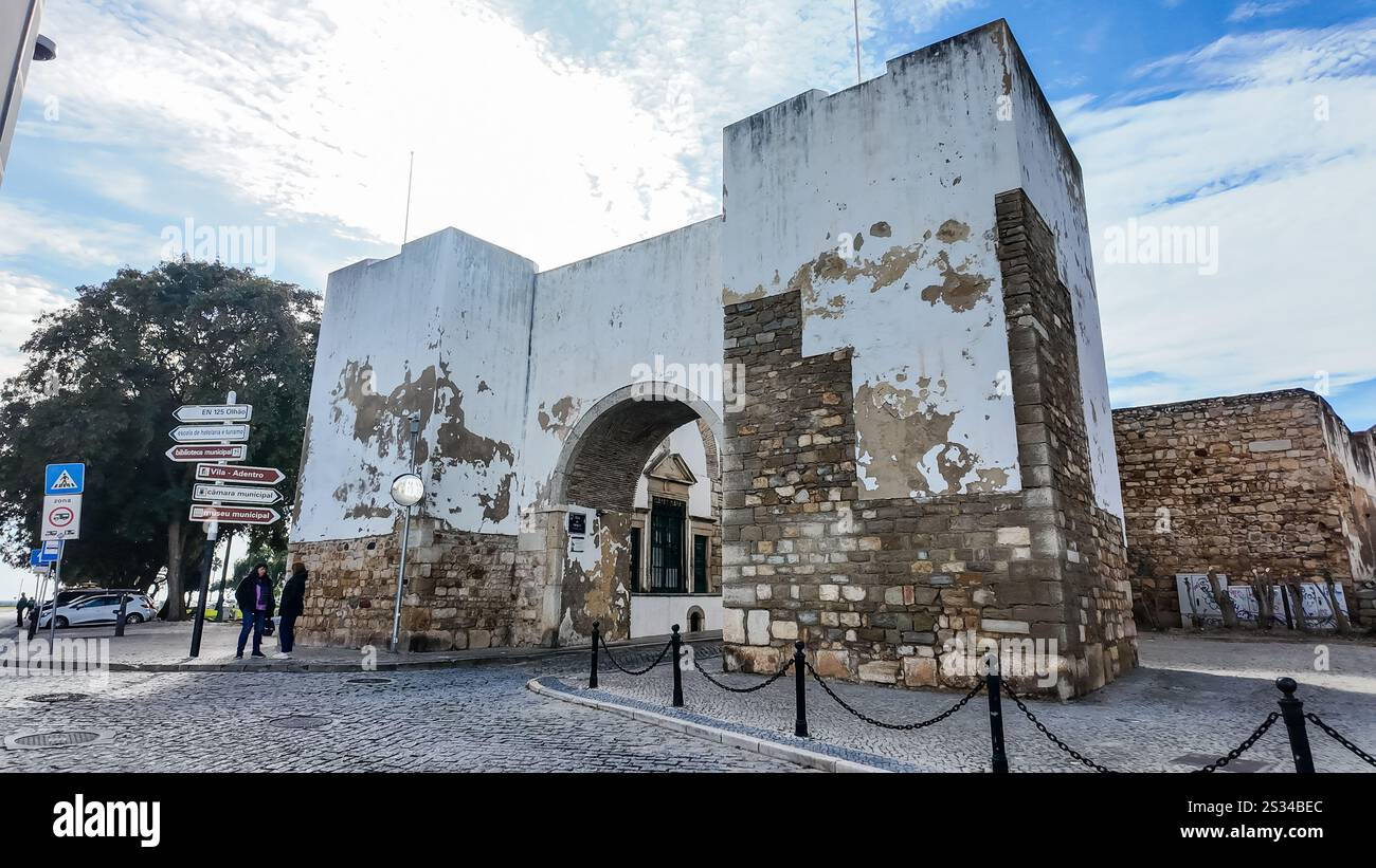 Arco do Repouso, a historic archway located in Faro, Portugal, is part ...
