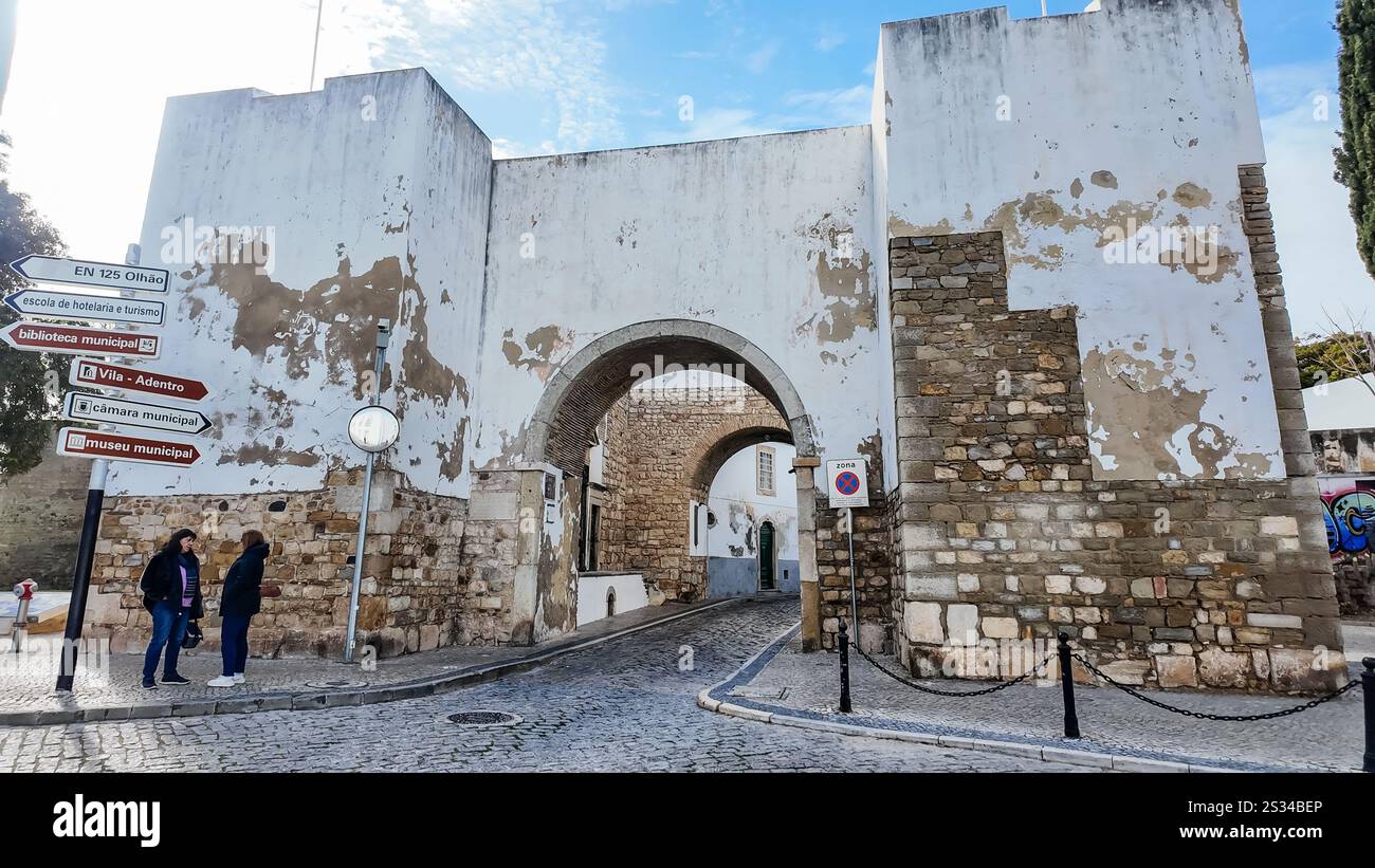 Arco do Repouso, a historic archway located in Faro, Portugal, is part ...