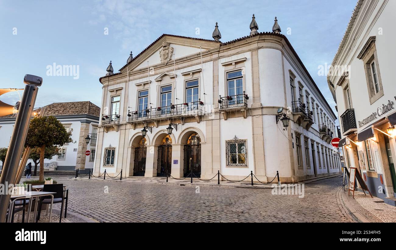 Faro City Hall, also known as Câmara Municipal de Faro, in Faro ...
