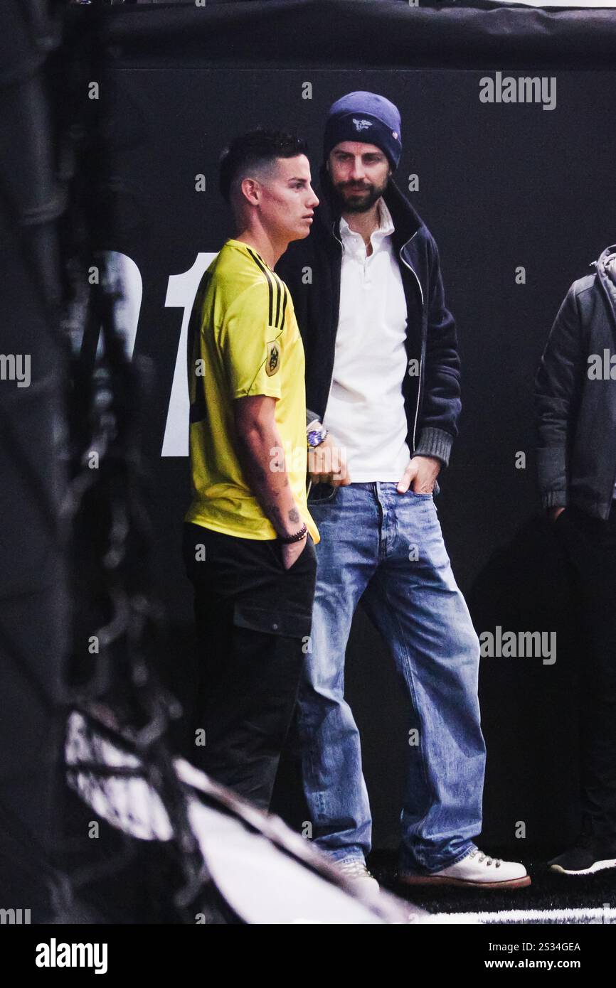 Milan, Italy. 08th Jan, 2025. Milan, Celebrity Sightings - Gerard Piqué ...