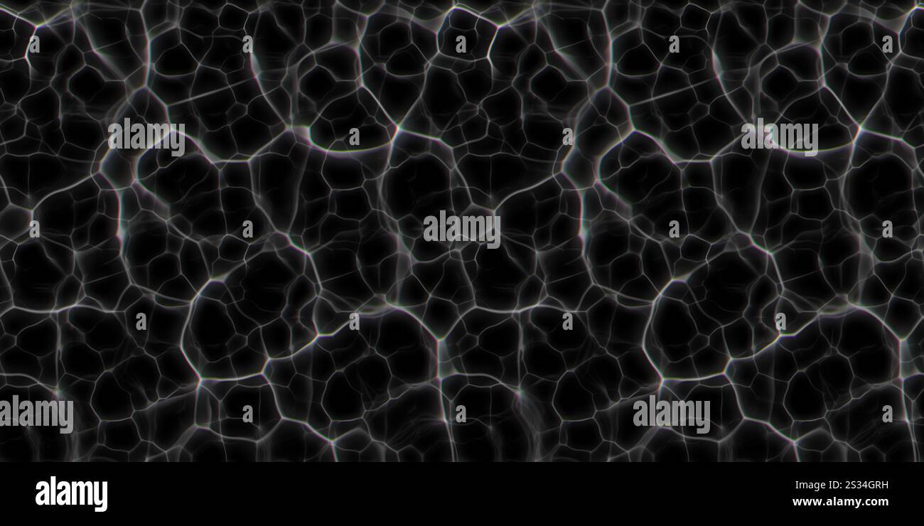 shiny rays reflections in the water . water caustics on black ...