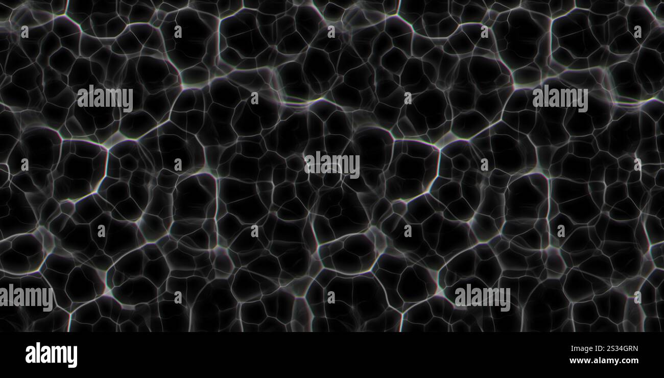 shiny rays reflections in the water . water caustics on black ...