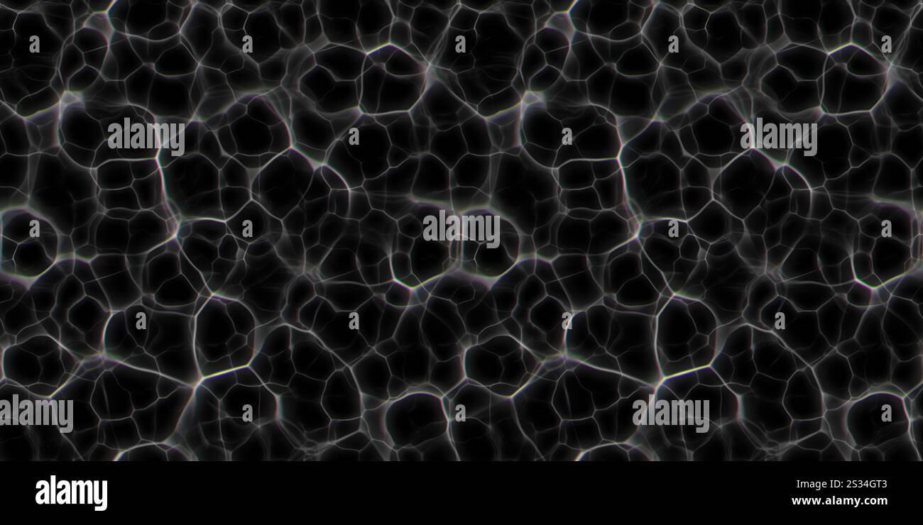 shiny rays reflections in the water . water caustics on black ...