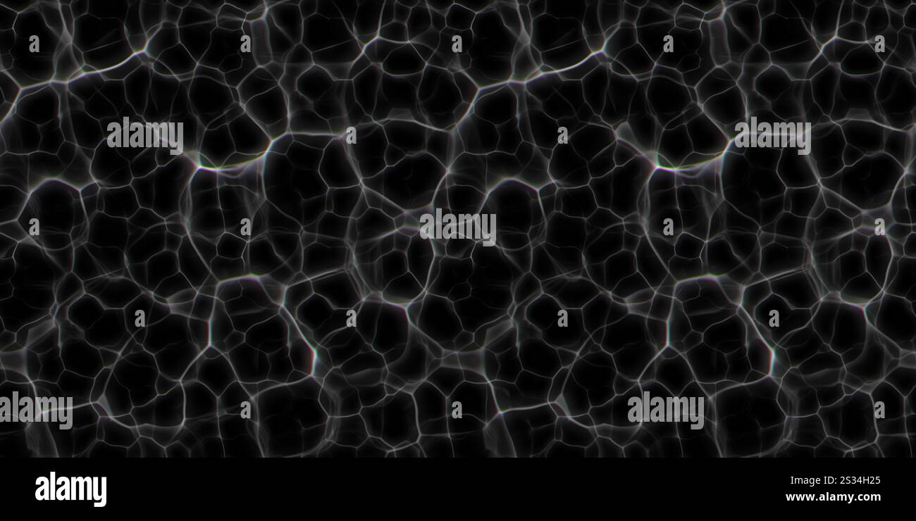 shiny rays reflections in the water . water caustics on black ...