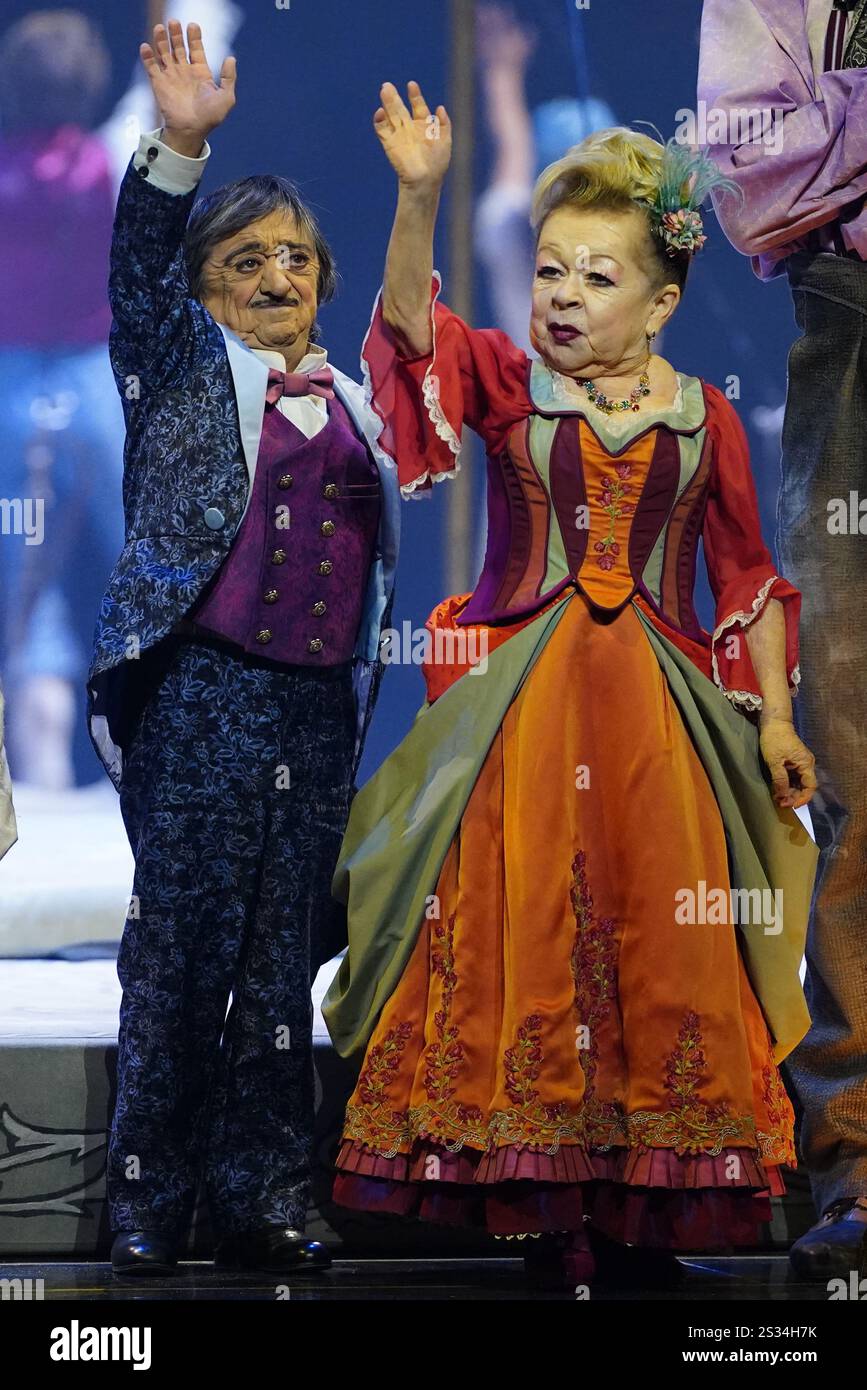 Performers during a dress rehearsal for the Cirque du Soleil production ...