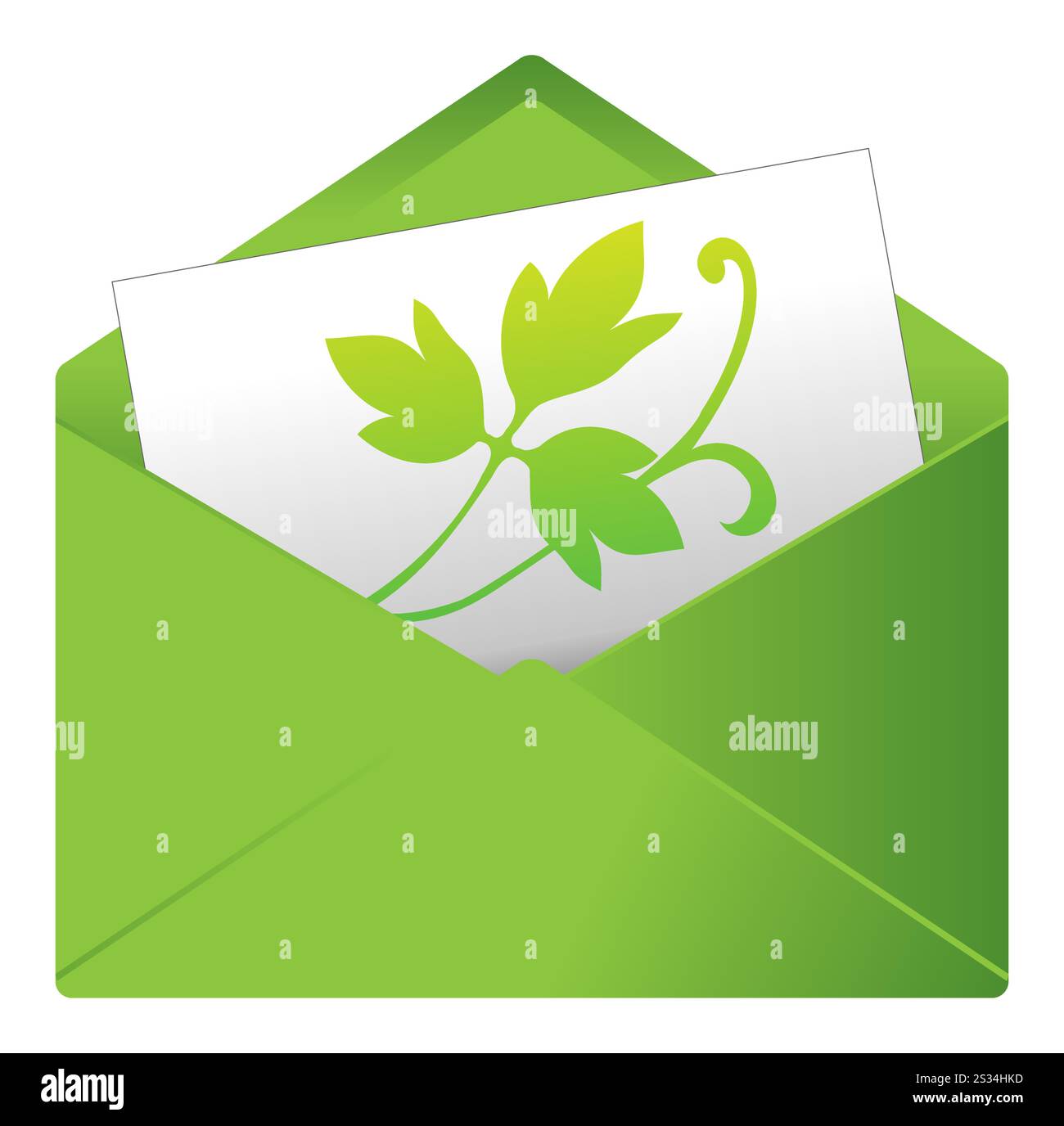 Envelope mail leaves Cut Out Stock Images & Pictures - Alamy