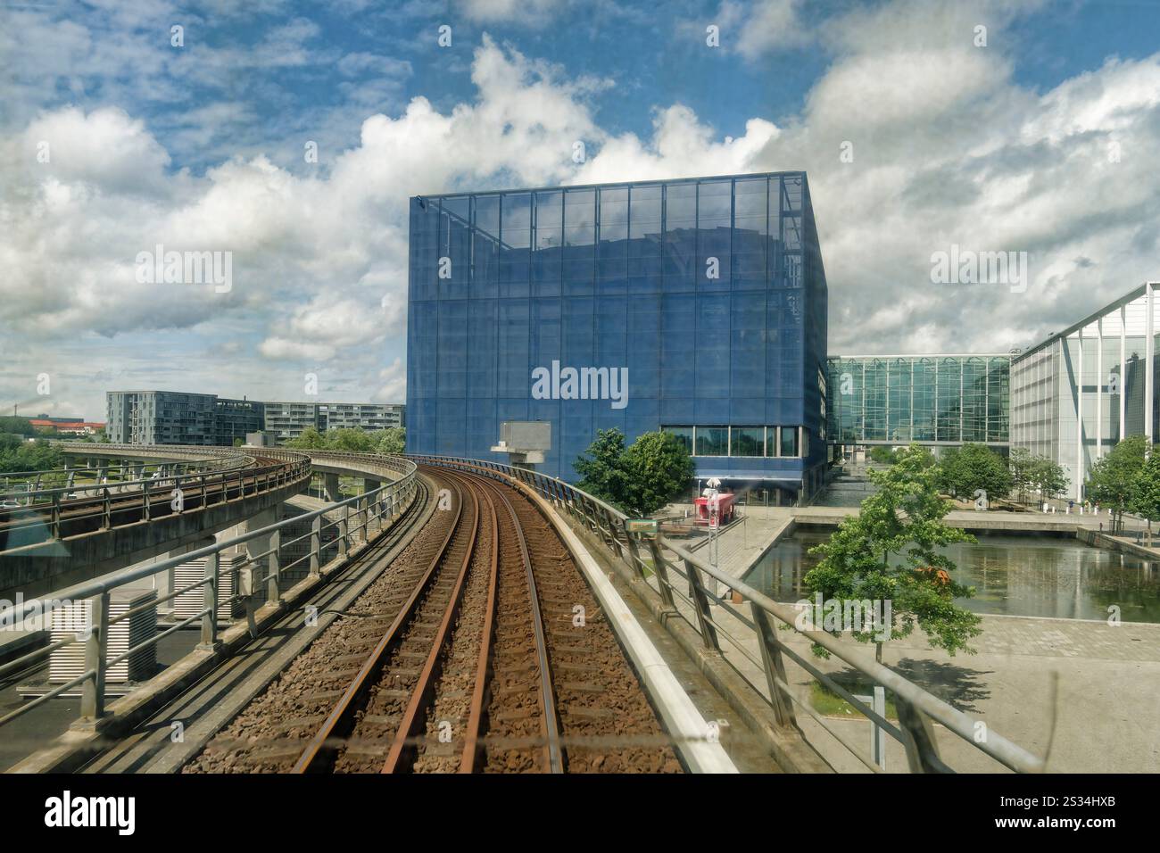 Danish Broadcasting Corporation, new concert hall (left) and radio and ...