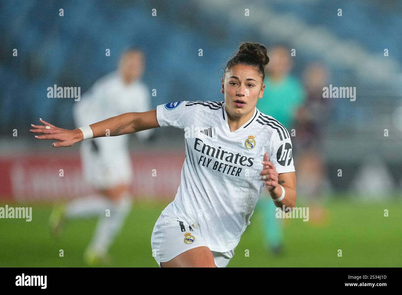 Carla Camacho of Real Madrid in action during the Spanish Women League ...