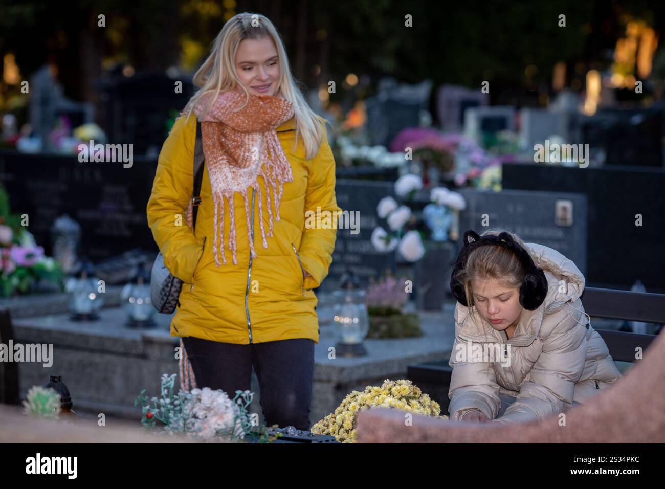 A Visit to a Cemetery in the Beautiful Season of Autumn for Reflection ...