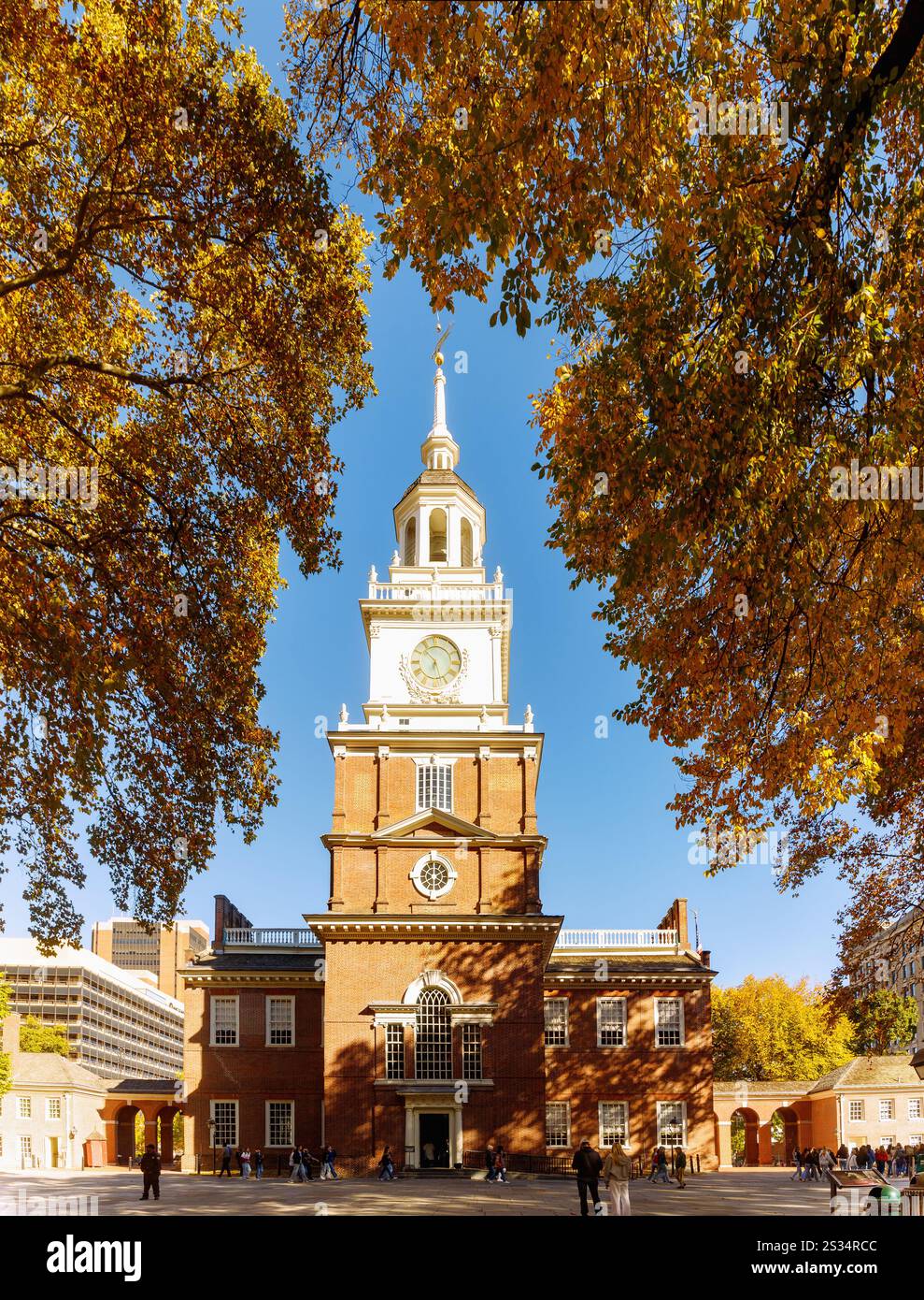 Independence Hall in Independence National Historic Park in the ...