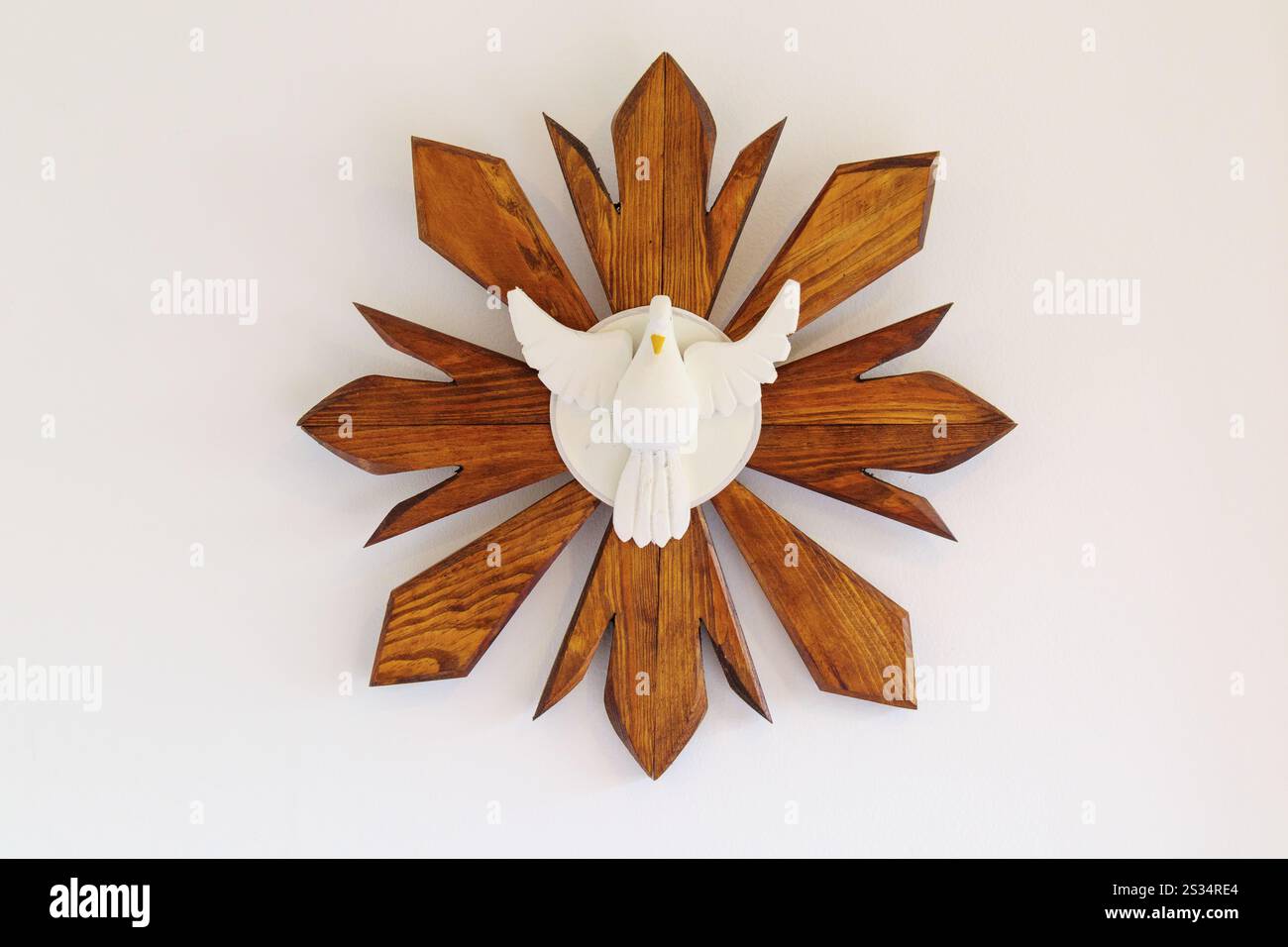 detail of a sculpture of the holy spirit in Rio de Janeiro, Brazil ...